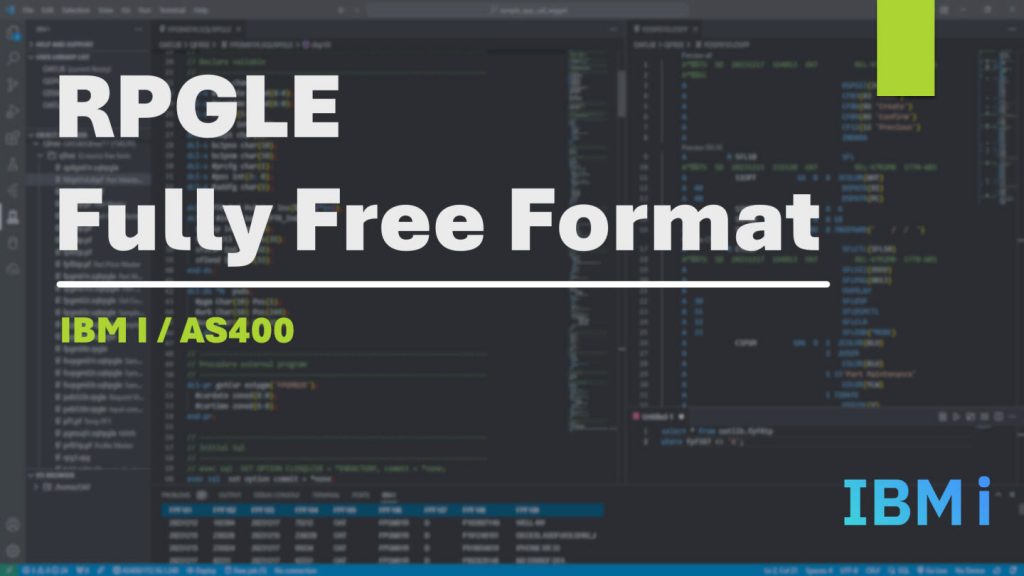 RPG Fully Free Format – iEducation